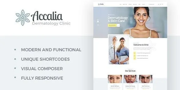 Free Download Accalia – Dermatology Clinic & Cosmetology WordPress ...