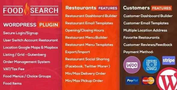Free Download WP Food Search – Single & Multi Restaurant Menu & Food ...